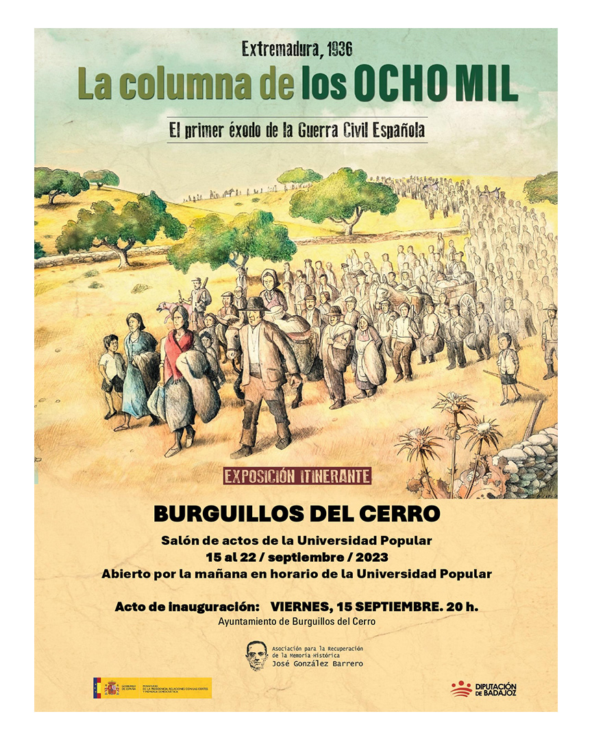 Exposición: “LA COLUMNA DE LOS OCHO MIL”, EL PRIMER ÉXODO DE LA GUERRA ...